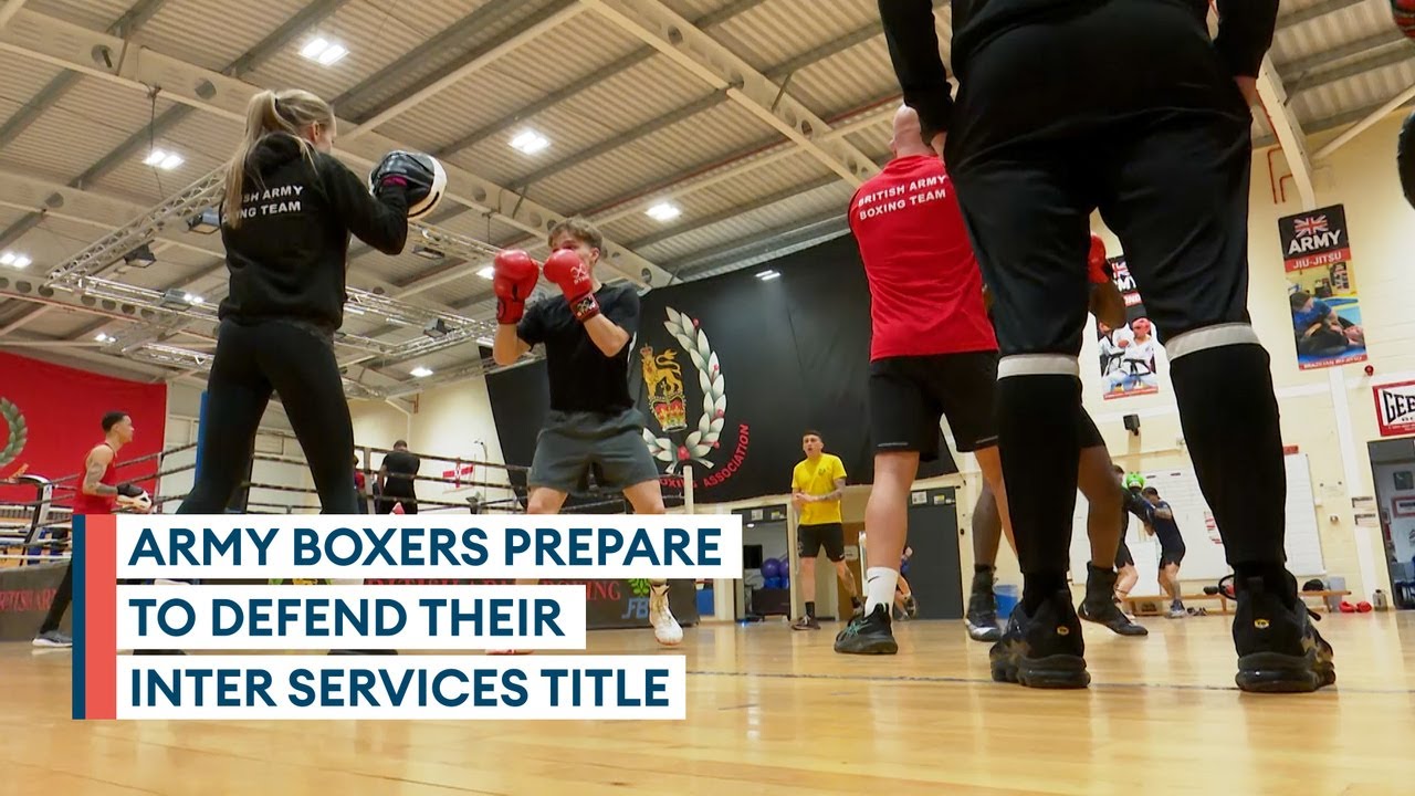 British Army boxers sharpen their skills in the ring ahead of Inter ...