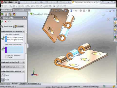 Les contrainte de Pivot - SolidWorks 2011 - April 2011 - YouTube