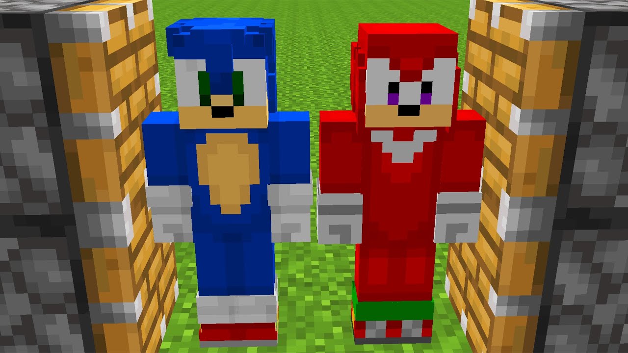 sonic + knuckles in minecraft = ? - YouTube