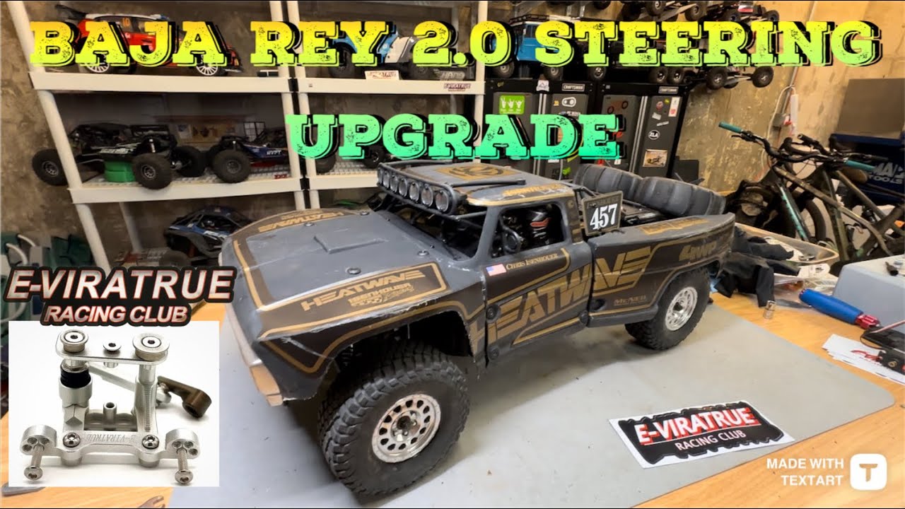 Baja Rey 2.0 Steering Upgrade - E-Viratrue 7075 aluminum bellcrank ...