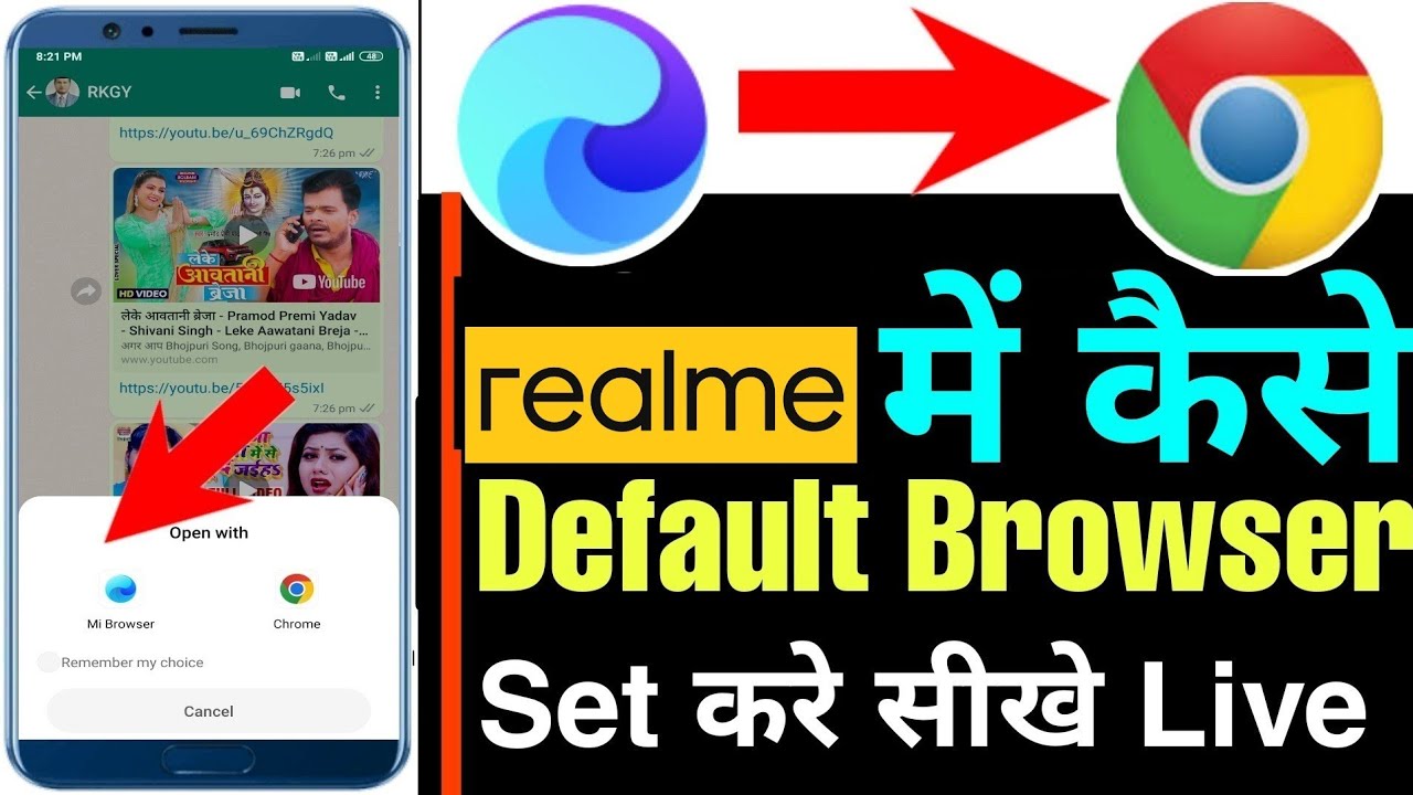 realme deafult browser set !! how to set default browser in realme ...