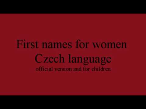 Czech first names for women - YouTube