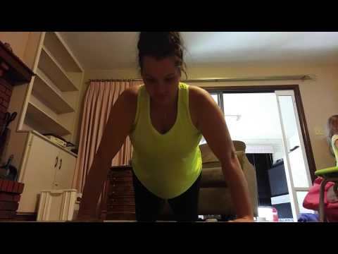 Fatty Dani learns to do pushups