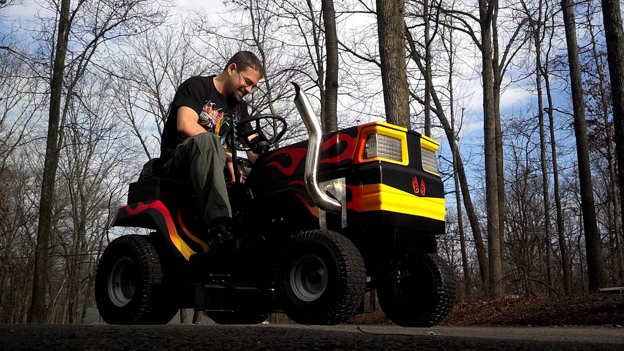 Hot Rod Lawn Mower - YouTube