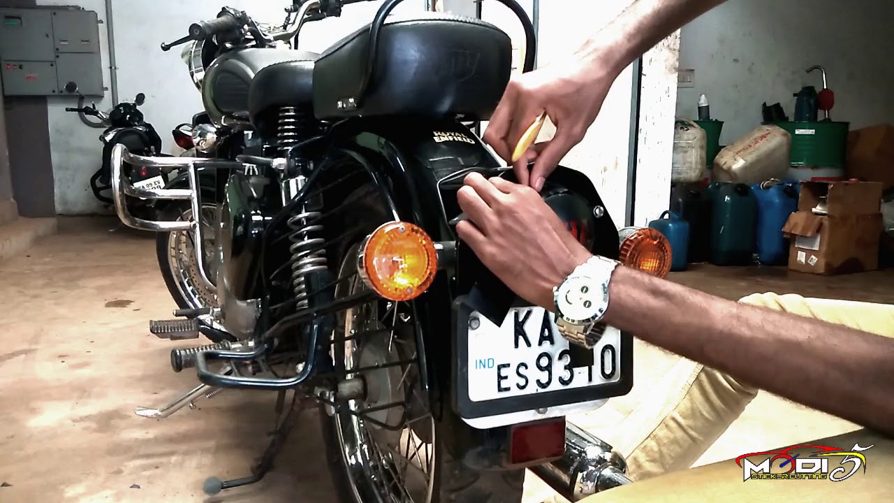 Bullet 350 Break Light Modification | by modify stickers - YouTube