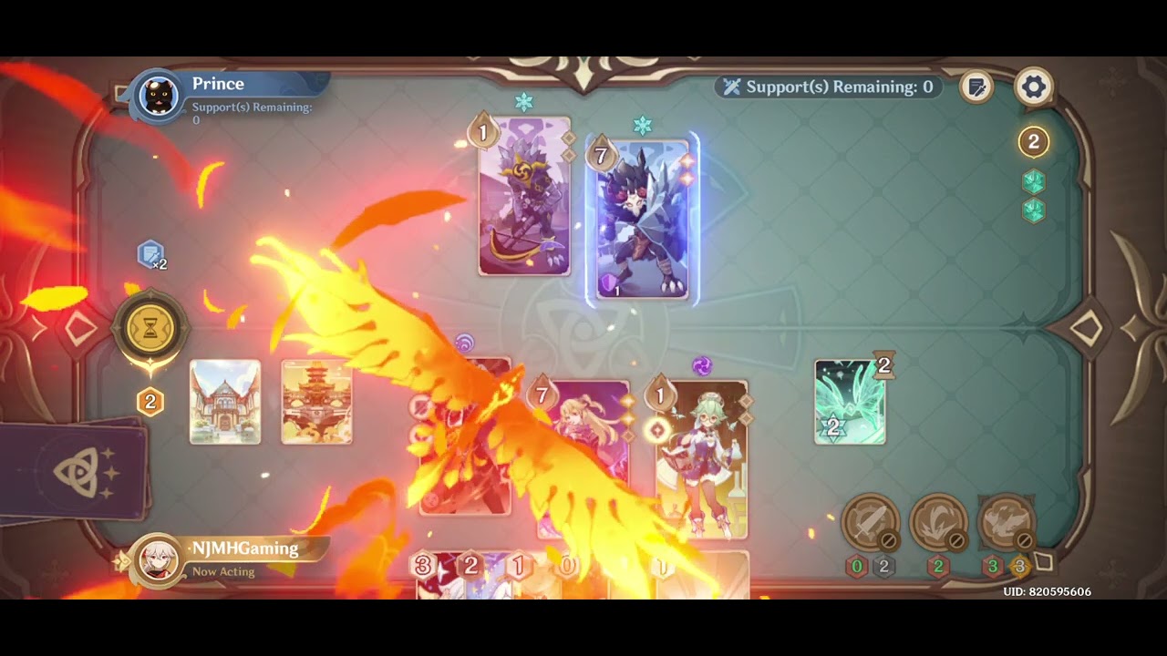 Hitting -9 with Diluc at only Level 2 in Genius Invokation TCG ...