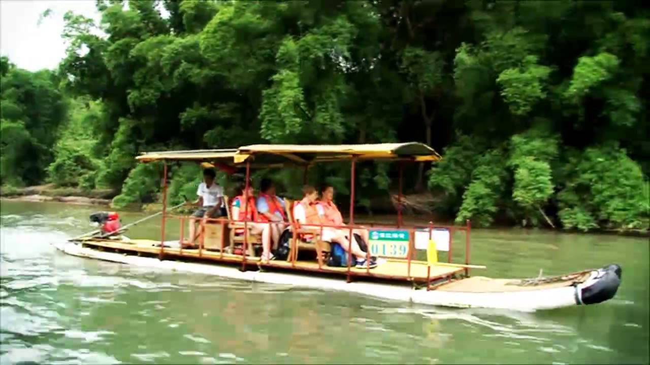Li River Bamboo Rafting from Yangdi to Xingping - YouTube