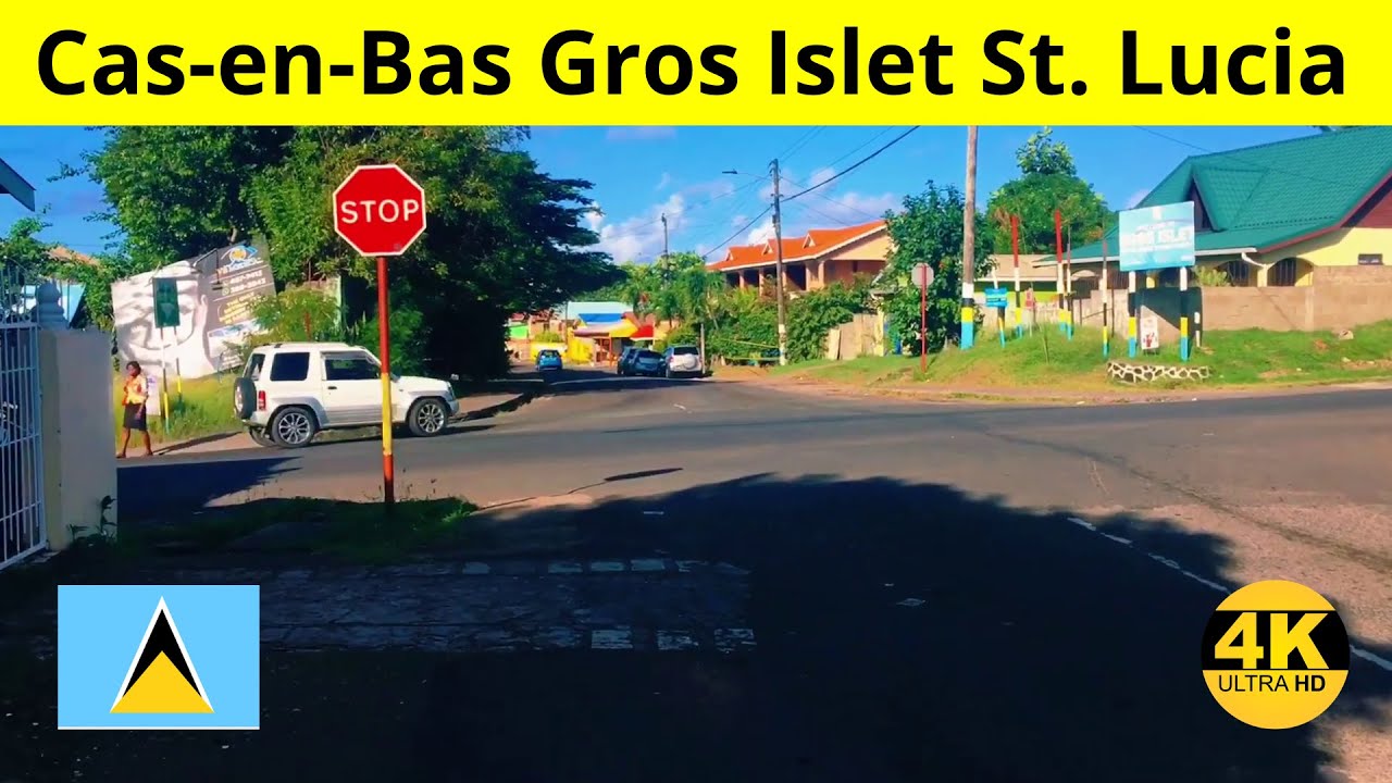 Cas-En-Bas to Gros Islet main Road Walking Tour Saint Lucia Caribbean ...