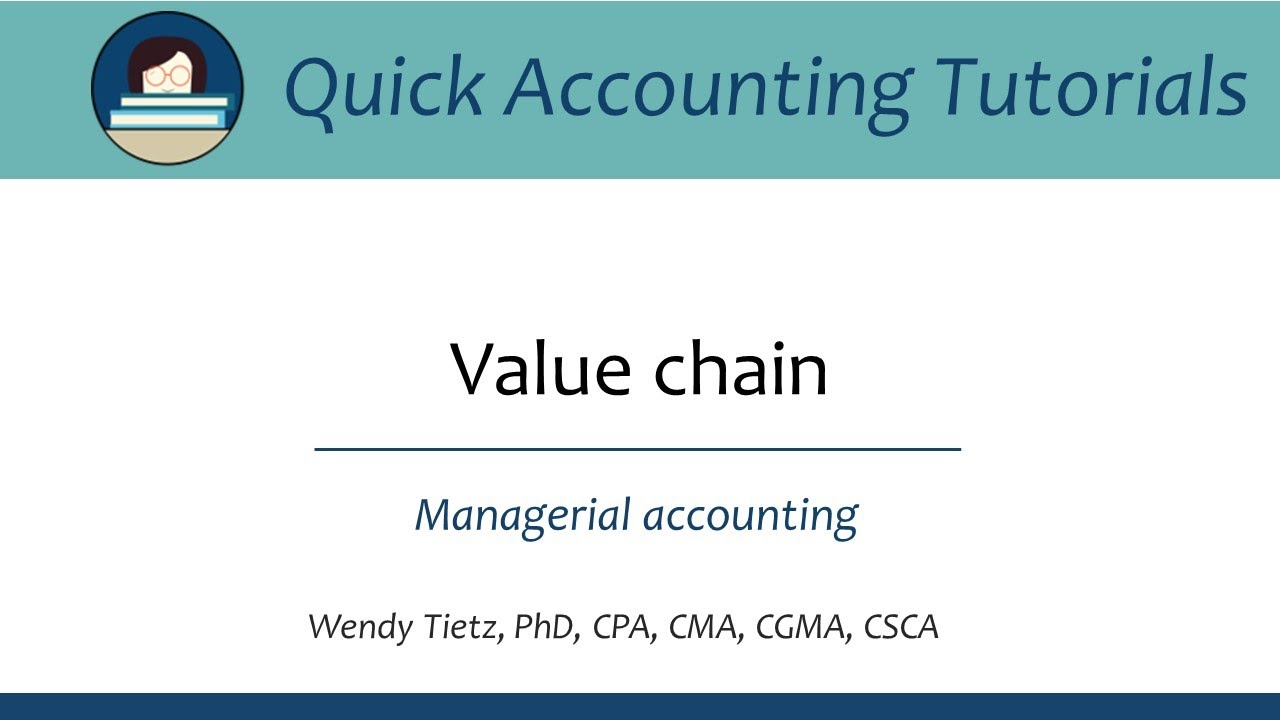 Value chain: Managerial accounting - YouTube