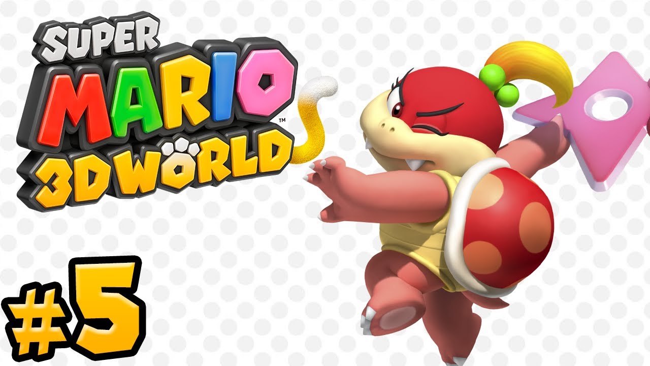 Super Mario 3D World - #5 - POM POM TIME!! (4-Player Switch Gameplay ...