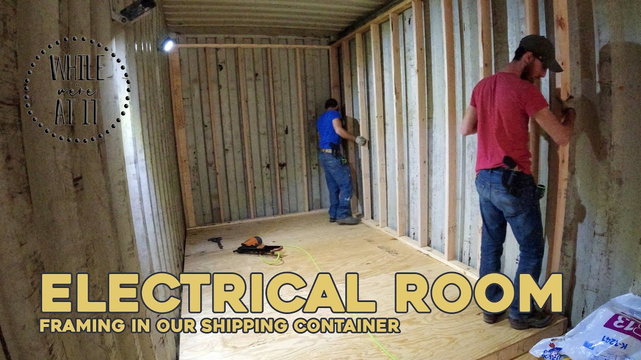 Electrical Room Framing Part 1 - YouTube