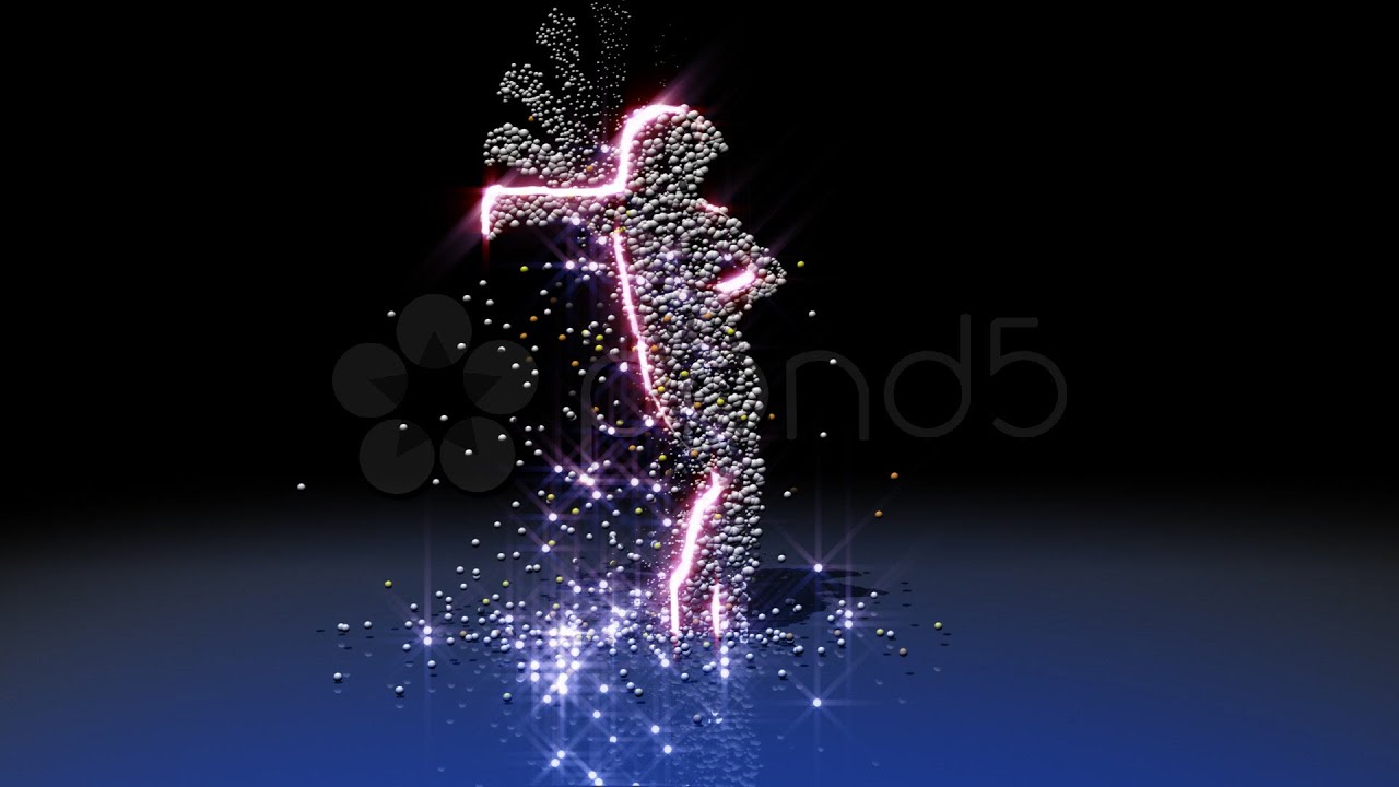 Sexy Particle Girl Dancing. Loop.. Stock Footage - YouTube