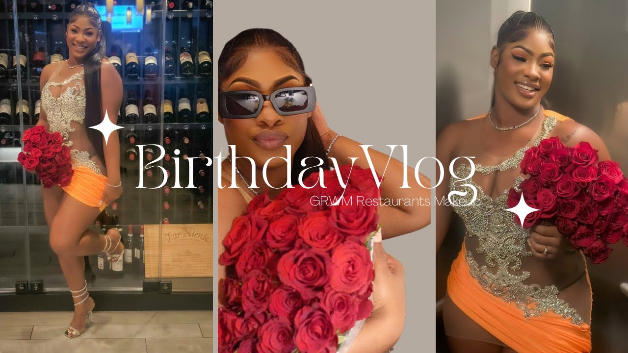 VLOG: Twenty Fine Bday | GRWM+MAKEUP LASH+NAILS, DINNER SURPRISE #malkiaunique #bday #fyp - YouTube