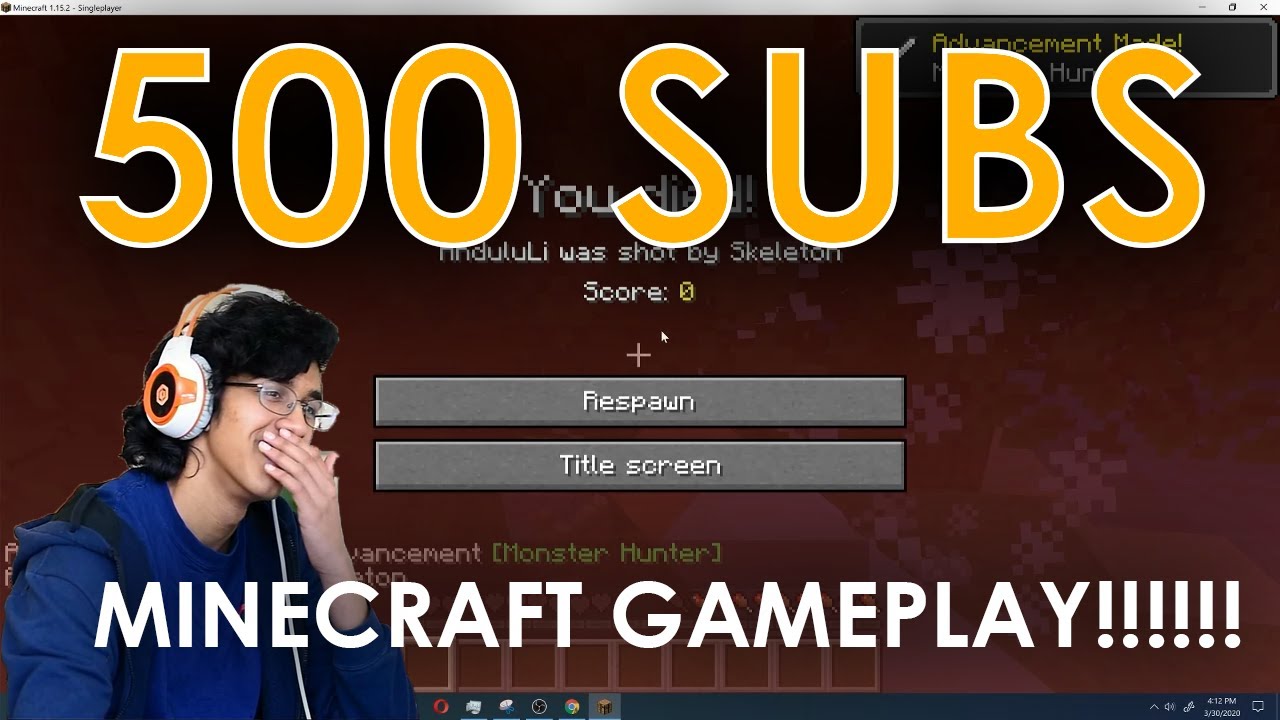 500 SUB MINECRAFT GAMEPLAY (WHY IS THIS SO INTELLECTUAL) - YouTube