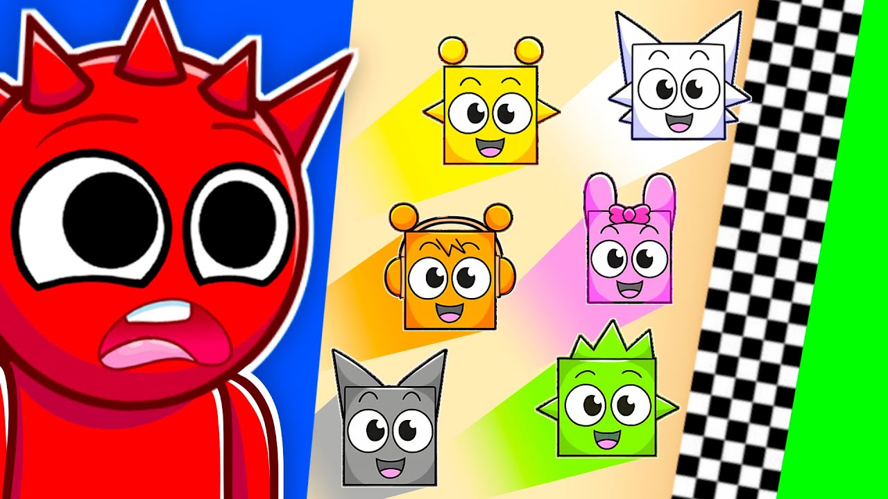 Ultimate Sprunki SQUARE RACE!! - YouTube