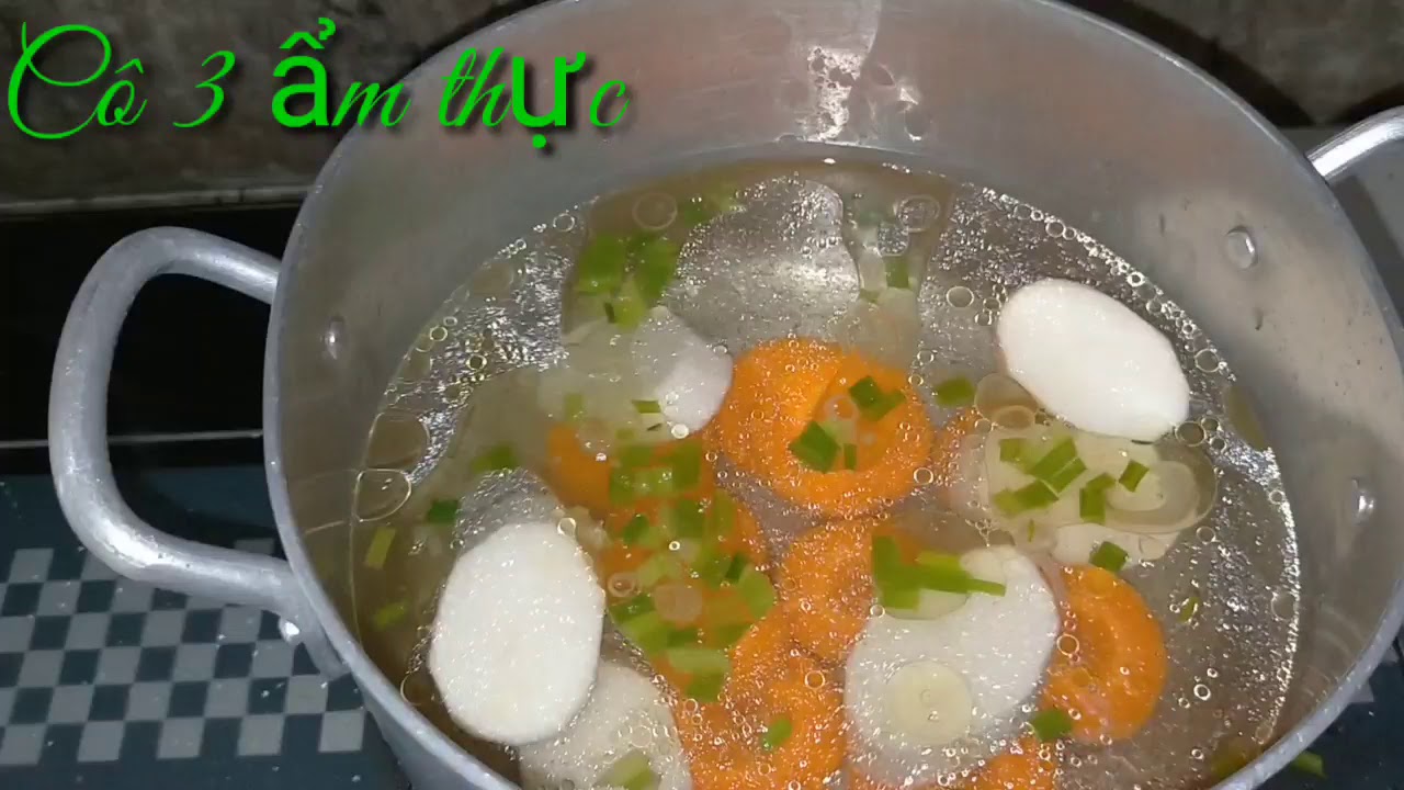 Cô 3 ẩm thực - Súp nui chay (Nui nấu chay) thật thơm ngon - YouTube