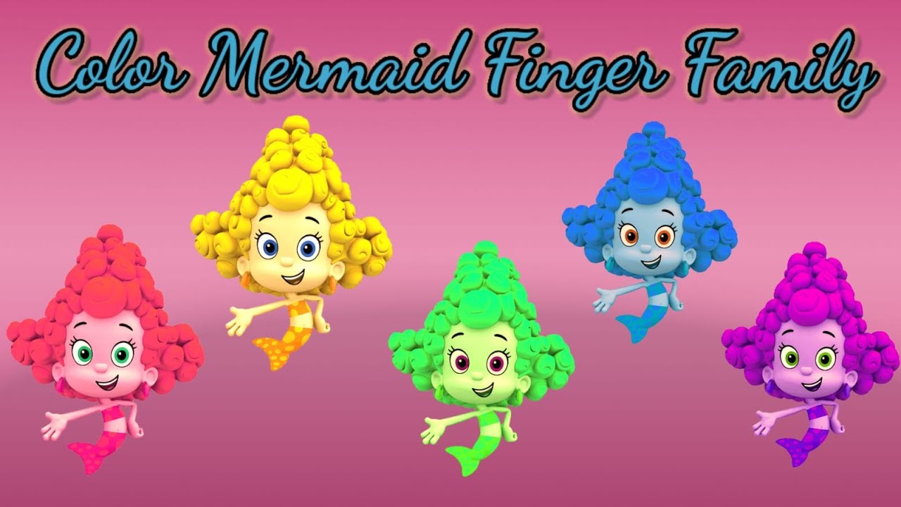 Color Mermaid Finger Family Song | Nursery Rhymes & Kids Song + More ...