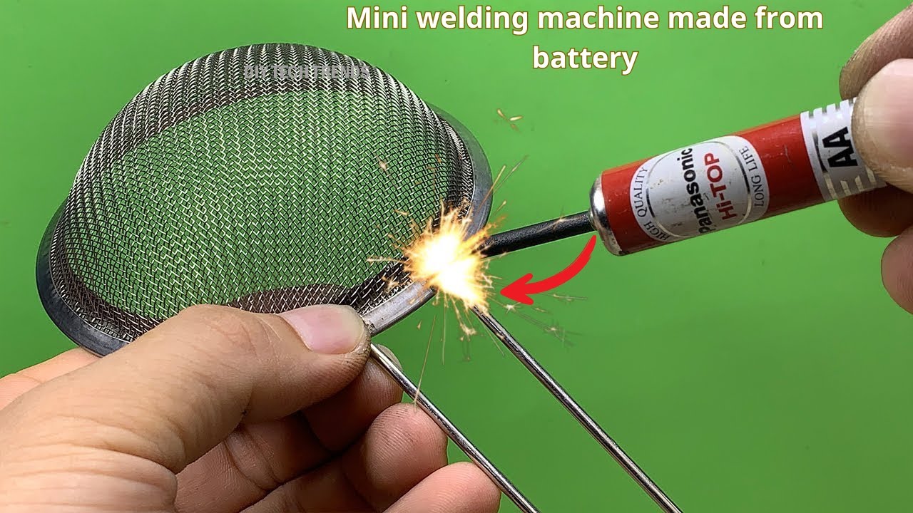 How to Make a Simple Welding Machine from a 1.5V Battery! Recycle Used ...
