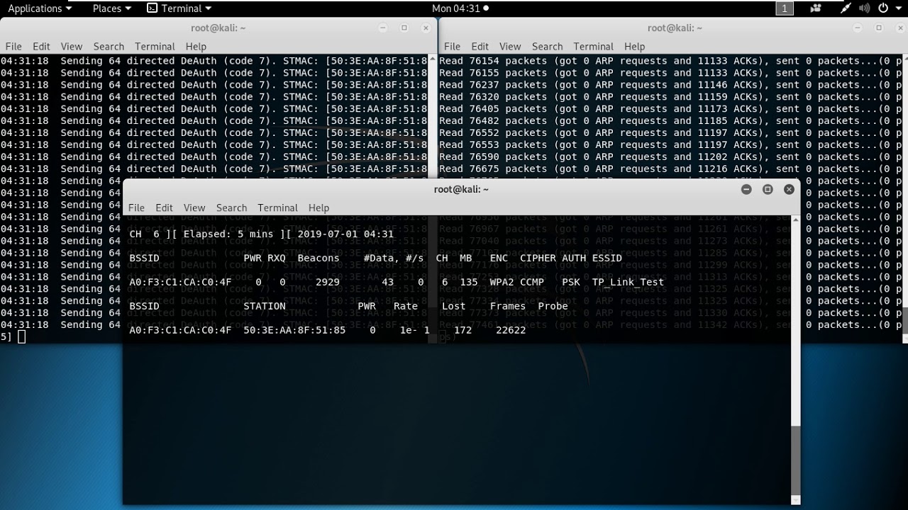 Aircrack WPA2 Tutorial (Detailed Steps in Description) - YouTube