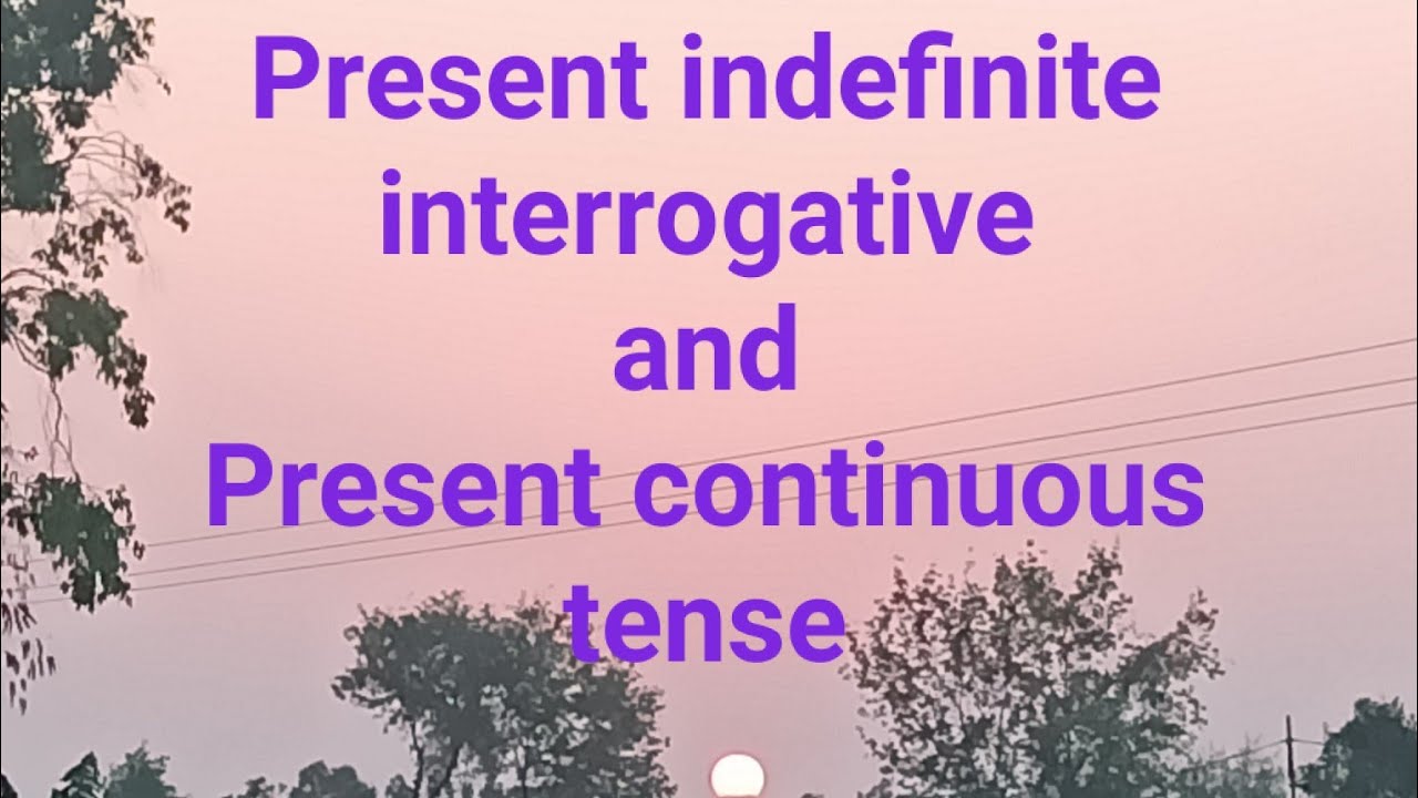 Present indefinite interrogation interrogative sentence present ...