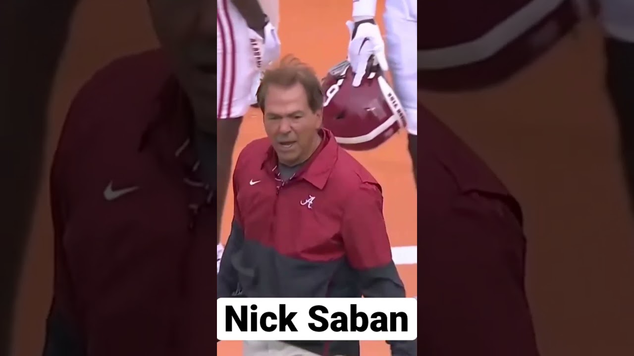 Nick Saban mad after loss to Tennessee! #shorts - YouTube