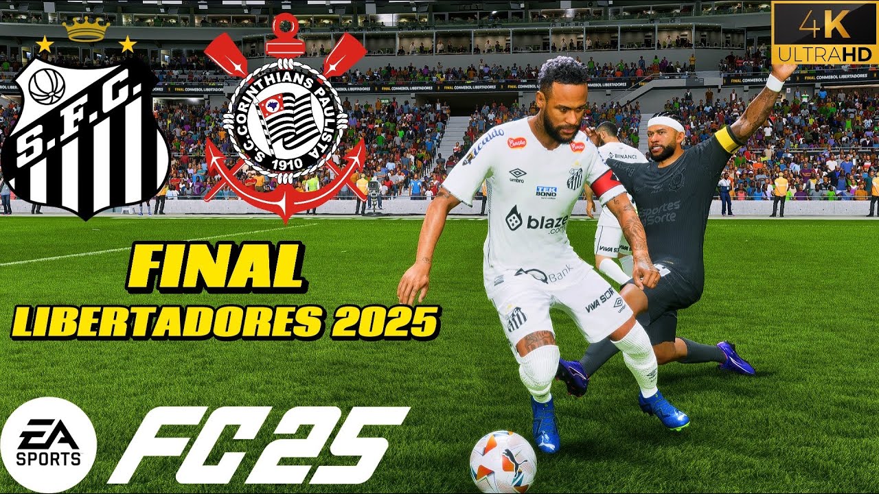 FIFA 25 | Corinthains x Santos 4K | NEYMAR VS DEPAY | FINAL ...