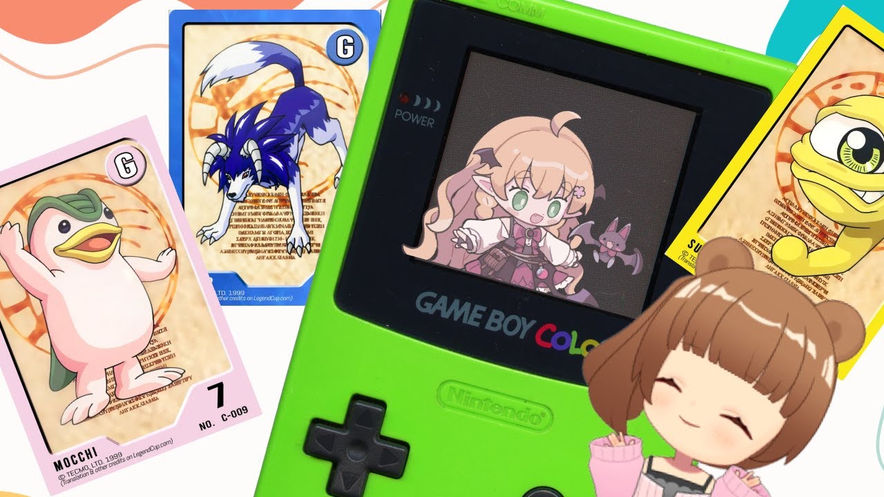 PLAYING A GENTLY USED GBC GAME WITH ROSEY! (Monster Rancher Card Battle ...