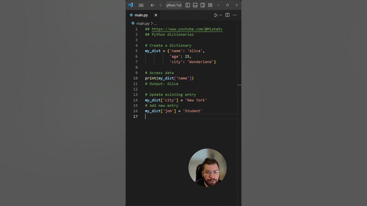 Python Dictionaries Demystified: Master Key-Value Data in 60 Seconds! - YouTube