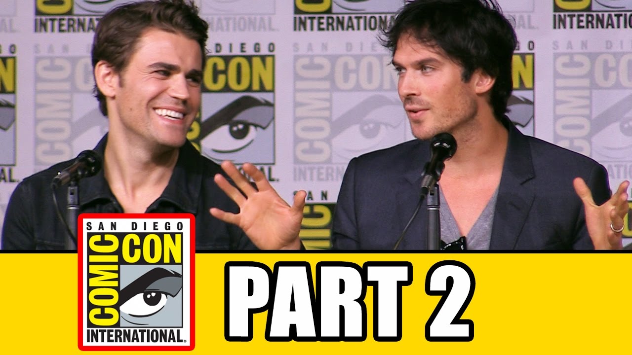 THE VAMPIRE DIARIES Season 8 Comic Con Panel (Part 2) - Ian Somerhalder ...