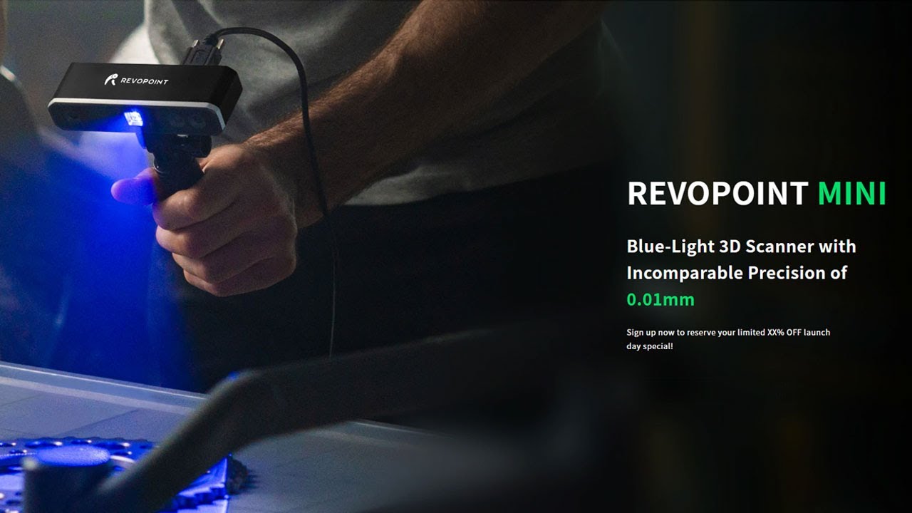 New Revopoint Mini 3D Scanner with Blue-Light projector - YouTube