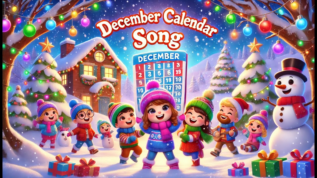 Magical December Calendar Song for Kids | Fun Winter Celebration Song ...