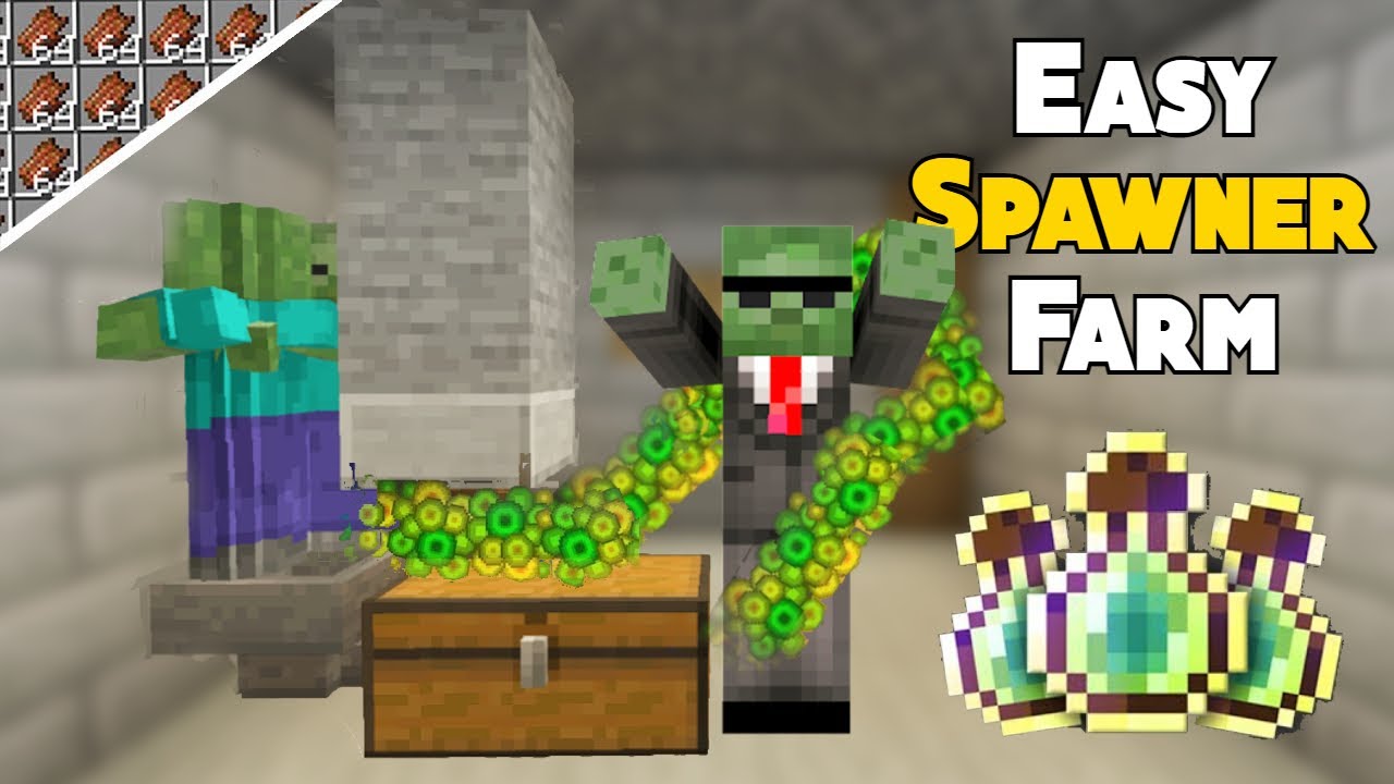 Minecraft Easy Zombie & Skeleton Mob Spawner XP Farm - Tutorial 1.18.1 ...