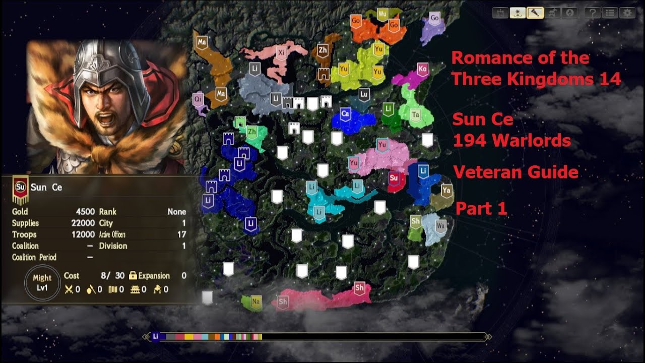 Romance of the Three Kingdoms 14 - Veteran Guide: Sun Ce 194 (Part 1 ...