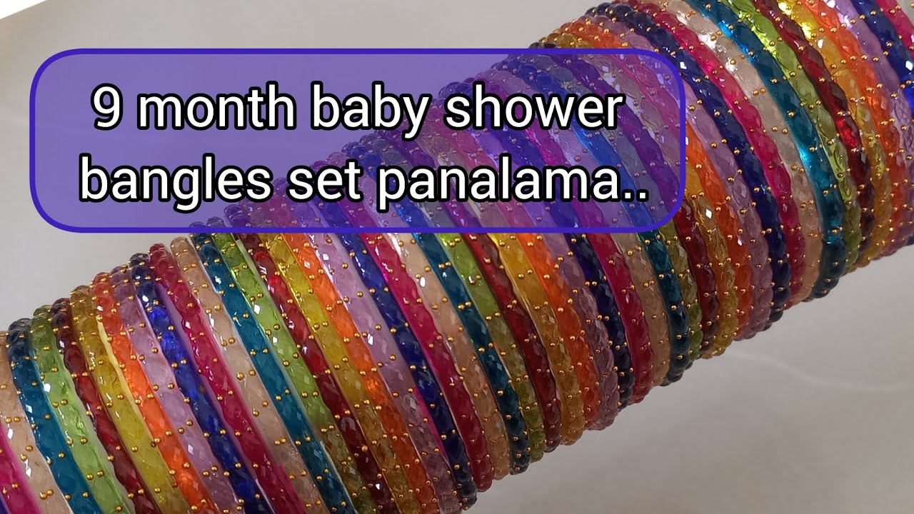 valaikappu valayal / kannadi valayal / raindrop glass bangles/ fast ...