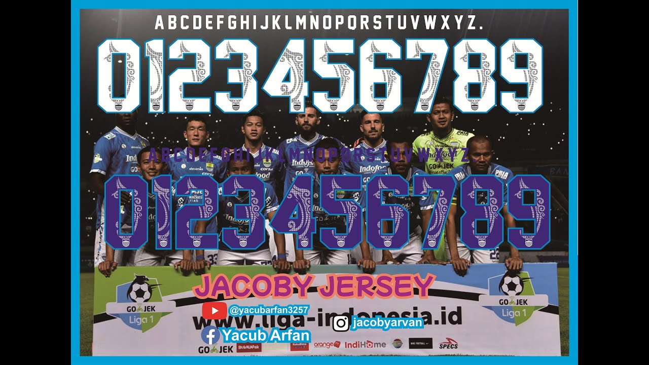 Font Persib Bandung 2018 Free Download Gratis Download - YouTube