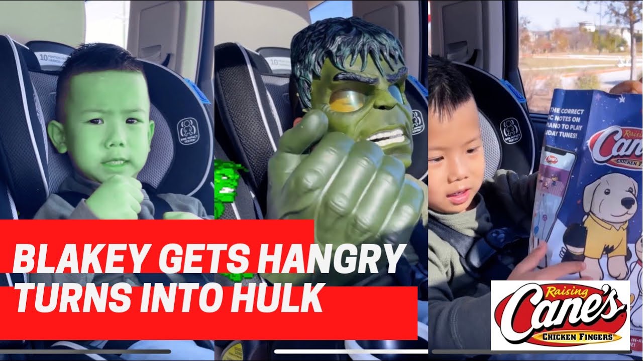 4 Year Old Blakey Gets HANGRY Turns Into Hulk | Quick Pitstop at ...