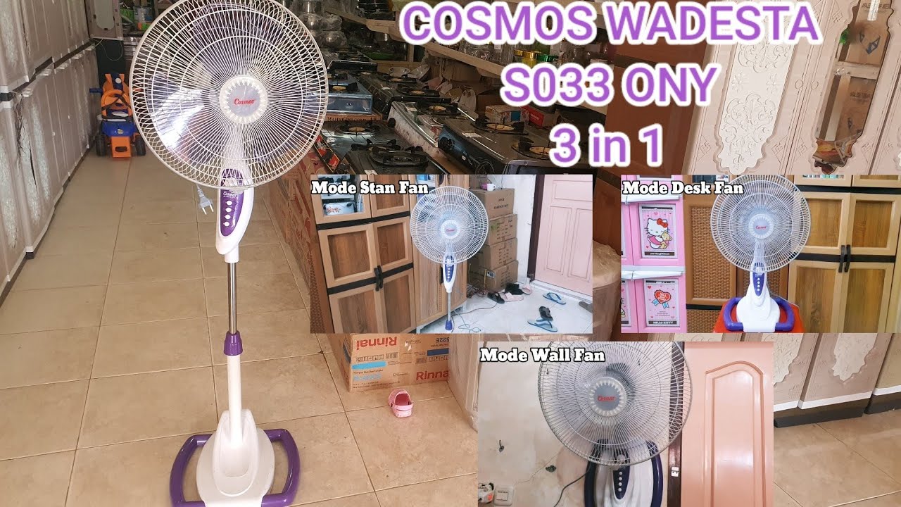 Cosmos Wadesta 16-SO33 ONY | 3 in 1 | Stand Fan, Desk Fan, Wall Fan ...