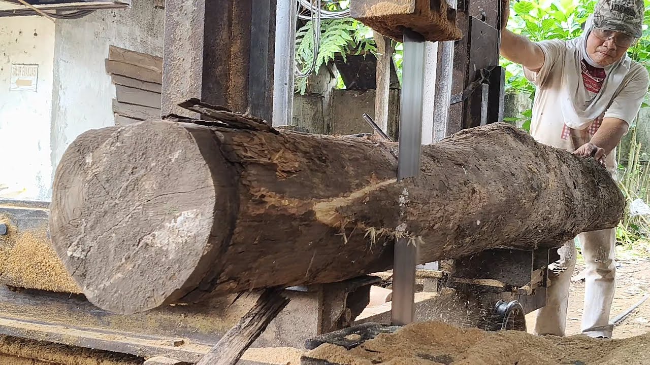 tpk teak wood processing process for furniture material - YouTube