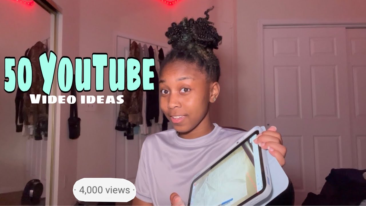 50+ Easy Youtube Video Ideas! - YouTube