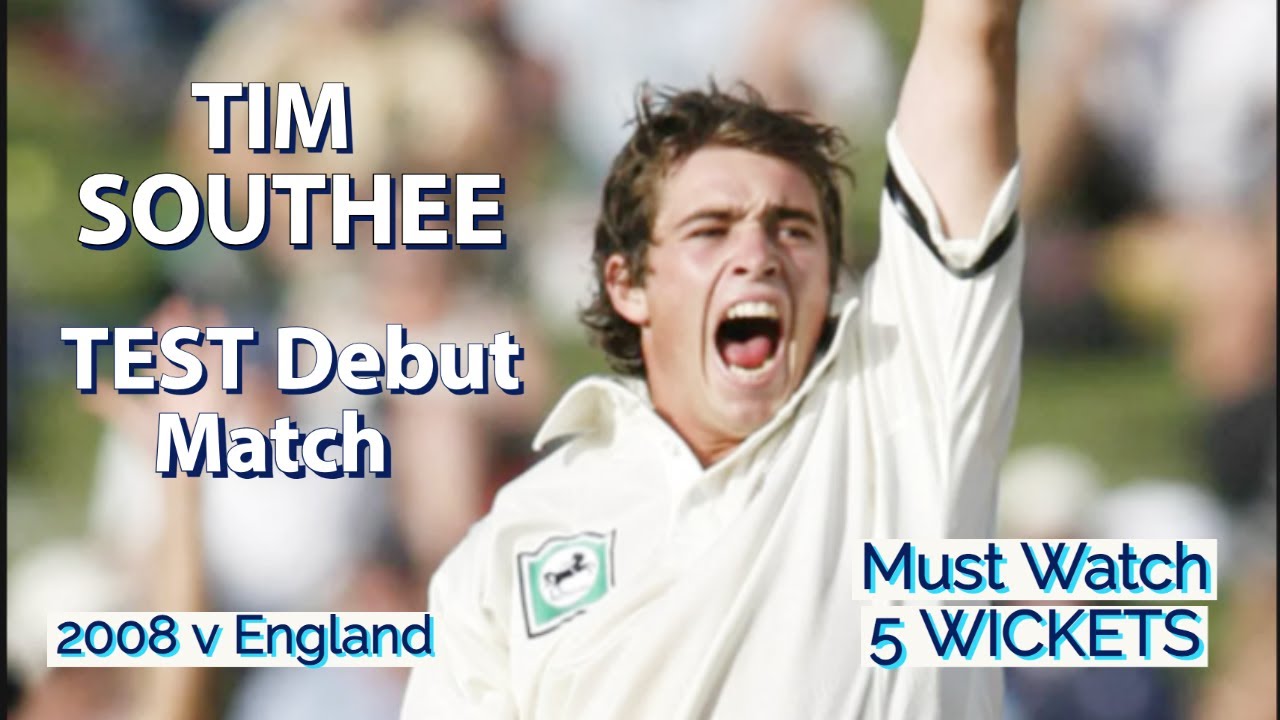 Tim Southee World Record Test Debut Match vs England in 2008 | Tim ...