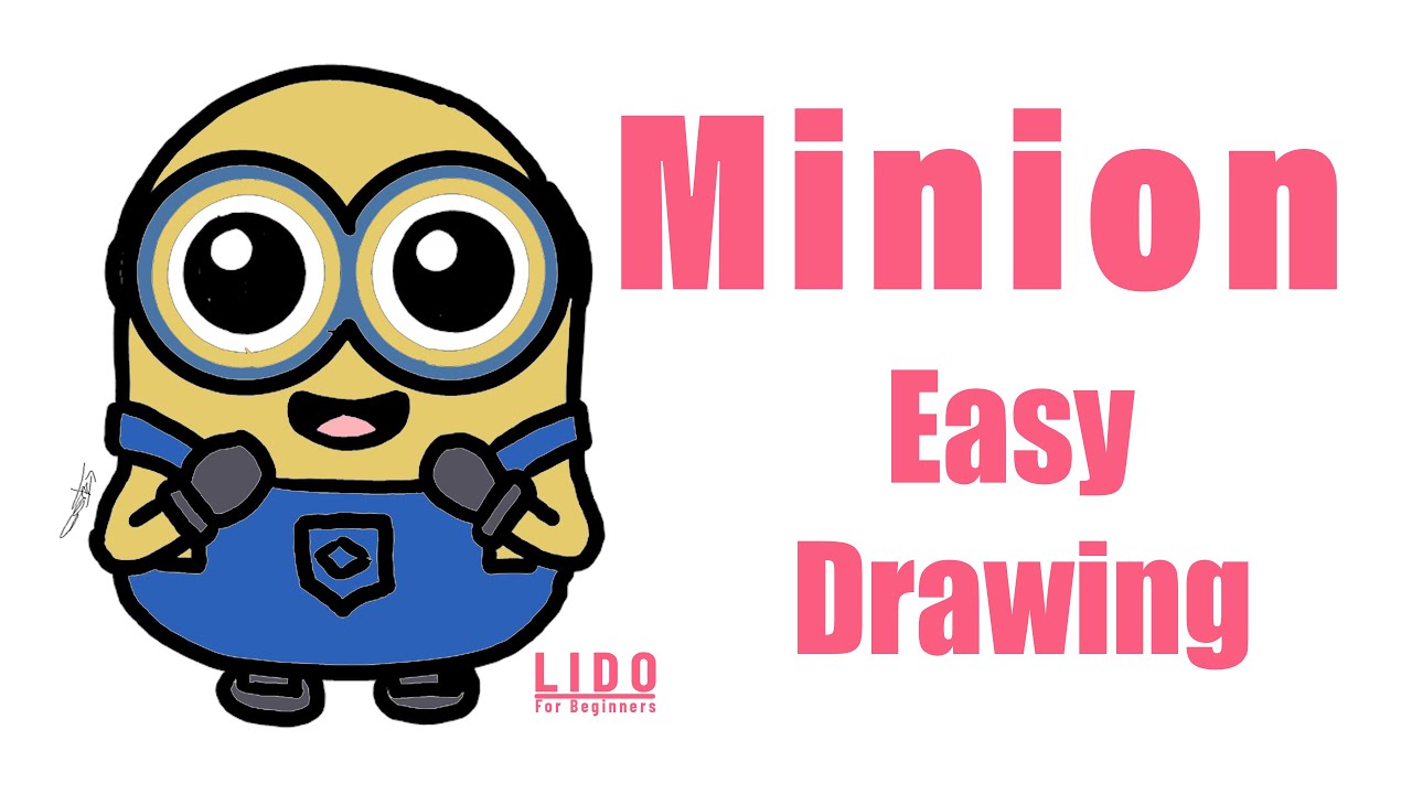 How to Draw a Cute Minions | Easy Drawing Tutorial for Kids & Beginners ...