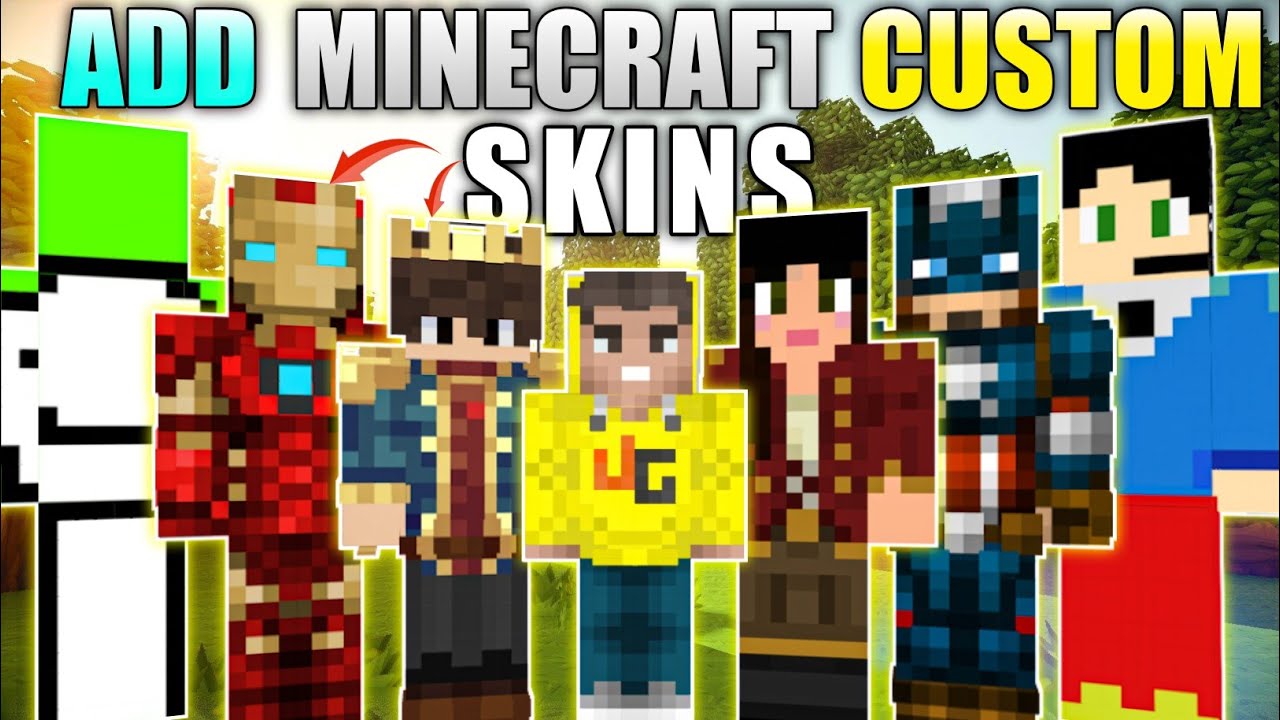How To Add Custom Skins In Minecraft Pe🔥|| Add Minecraft pe | Skin For ...