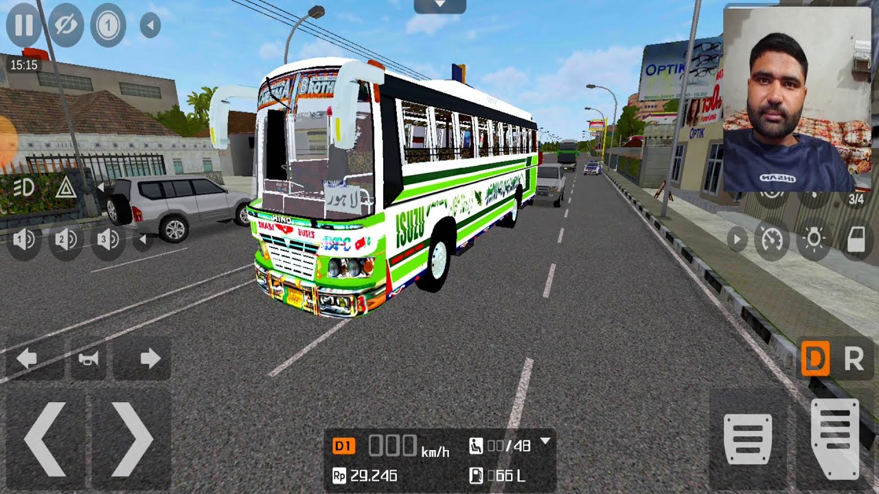 Bus Simulator Indonesia : Test Driver Pakistani Local Bus BLOCH Bus MOD ...