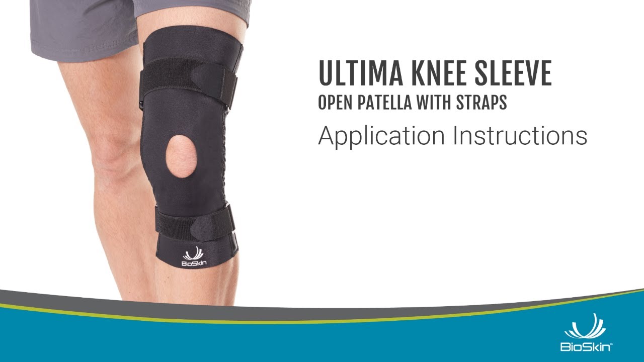 Ultima Knee Sleeve - Open Patella with Straps Application Instructions ...