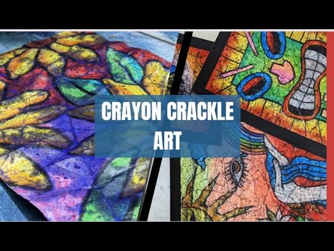 Crayon Crackle Art | Art for Kids | Crackle effect using Affordable Art ...