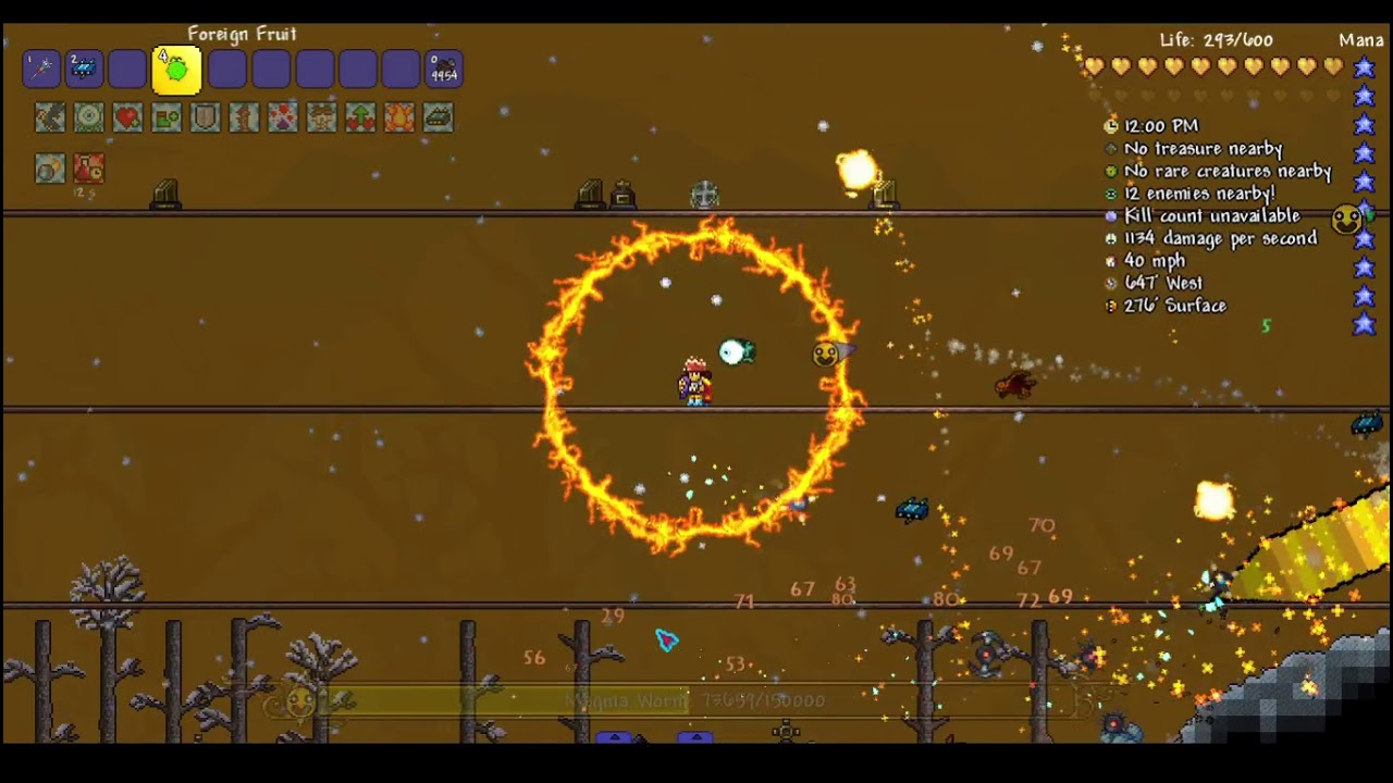 Terraria Risk of Rain mod showcase: Magma Worm vs summoner - YouTube