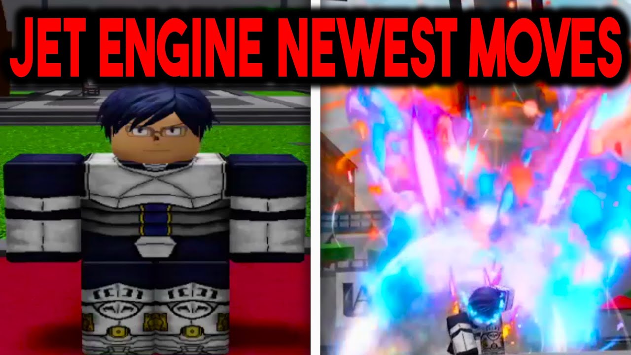 Jet Engine Newest Moves Showcase In Roblox Heroes Battlegrounds - YouTube