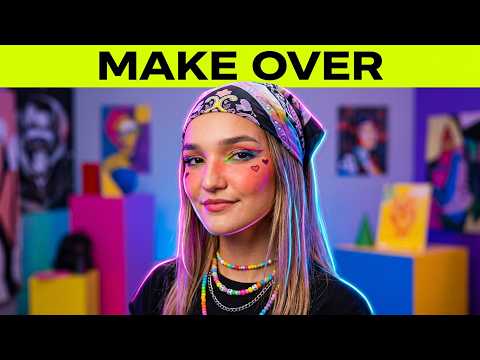 NERD VS POPULAR E-GIRL | Beauty Makeover by 123GO! CHALLENGE