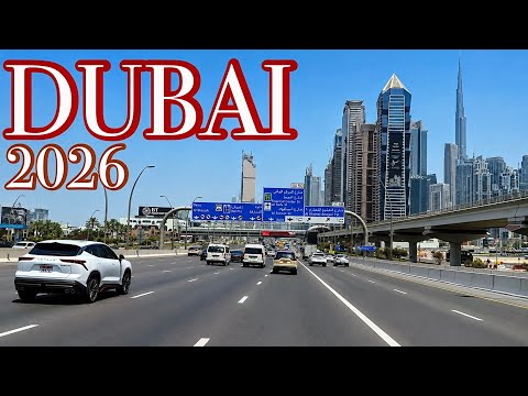 Dubai 4k-HDR - Driving from sheikh zayed Road To Karama - UAE
