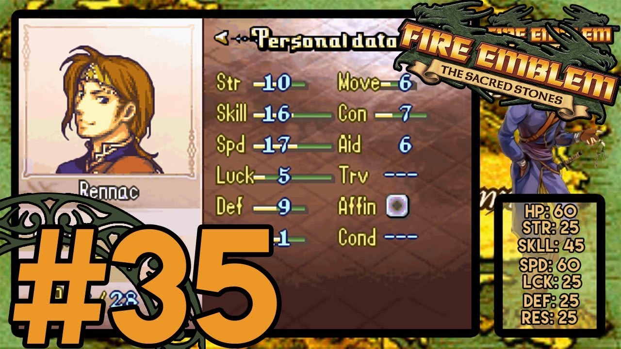 Catching Rennac! - Fire Emblem 8: The Sacred Stones #35 - YouTube